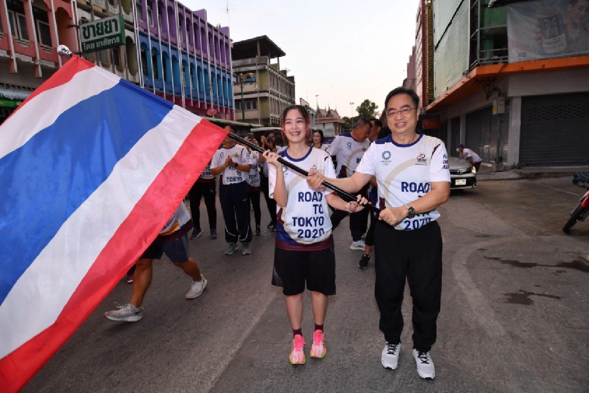 วิ่งธงชาติไทย รวมใจสู่ชัยชนะ วันที่ 2 เส้นทางสมุทรสงครามได้ระยะทาง 79.3 ...