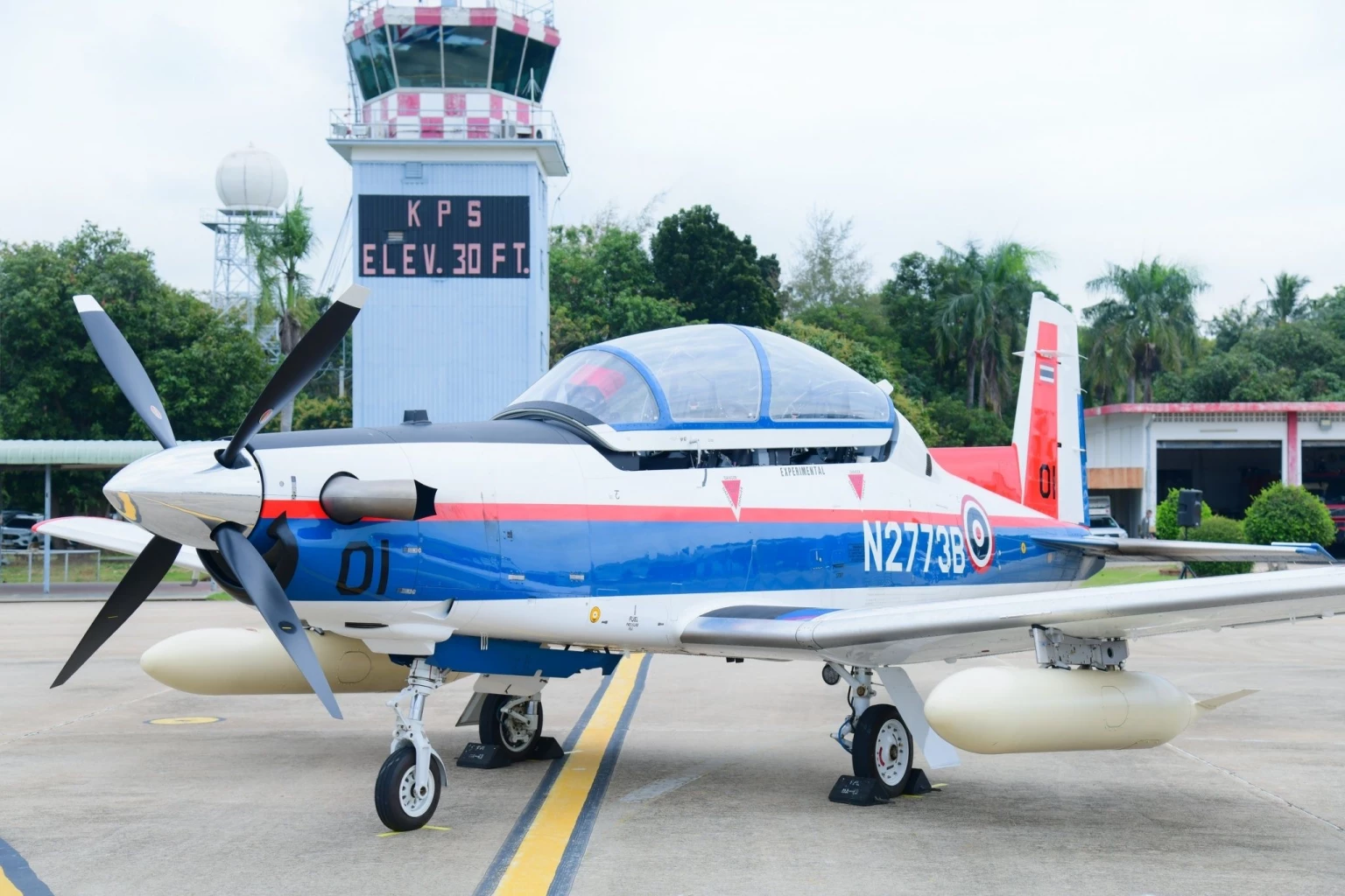 “ทอ.” ต้อนรับ “เครื่องบินฝึก “T-6C “ ทดแทน ” PC-9 “ในรอบ 30ปี
