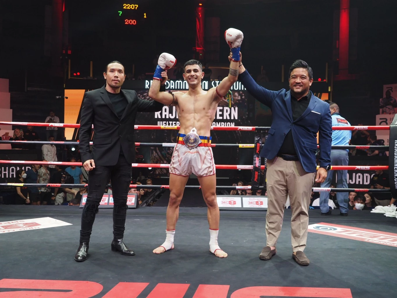 'ซาจ๊าด' เอาคืน ยอดขุนพล ซิวเข็มขัดราชดำเนิน พ่วงตั๋วมวยรอบ RWS 2023