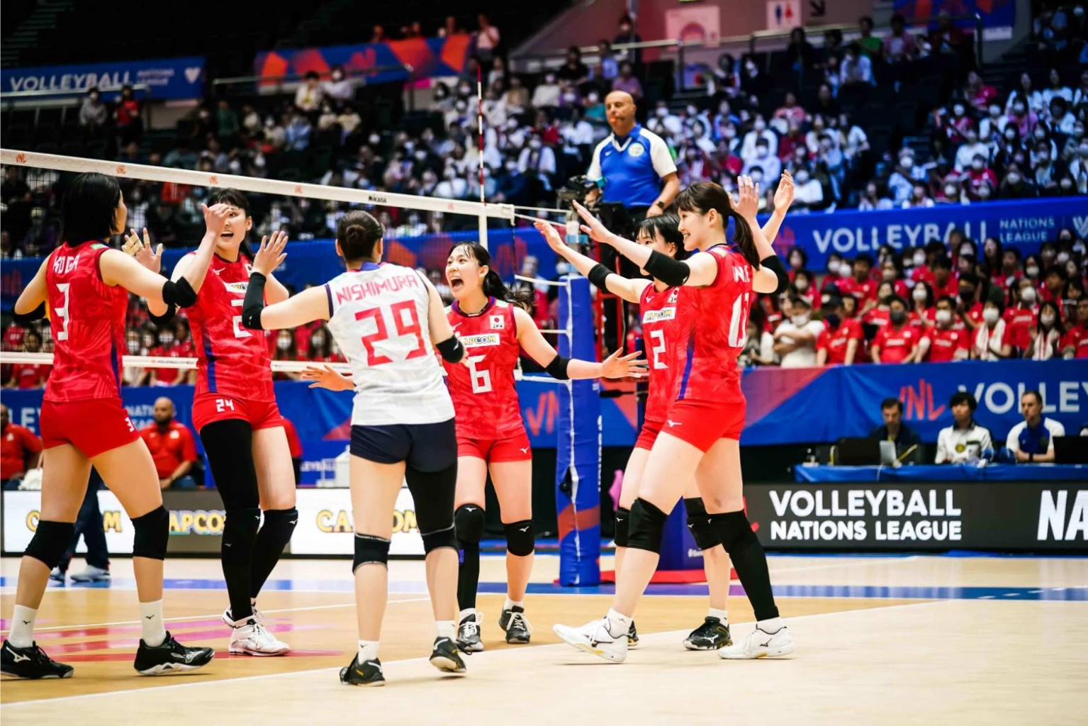 'โปรแกรมวอลเลย์บอลหญิง' VNL 2023 วันนี้ 28 มิ.ย. 66