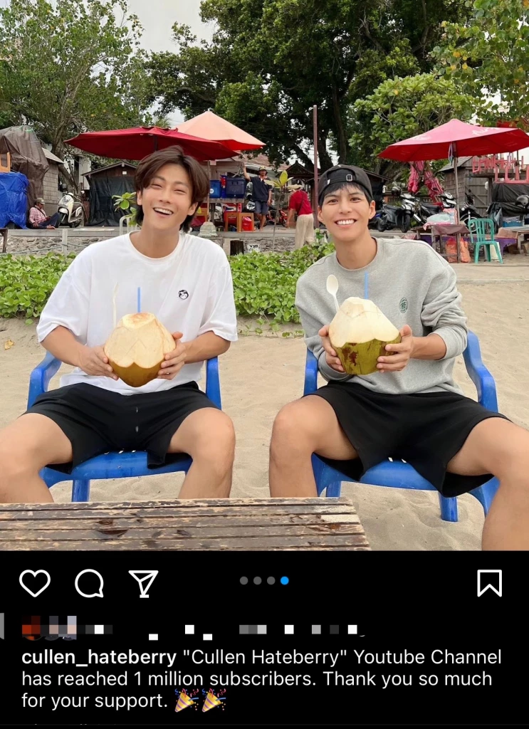 1 ล้านแตก คัลเลน นำทีมหนุ่มเกาหลี ช่องยูทูป 'Cullen Hateberry'