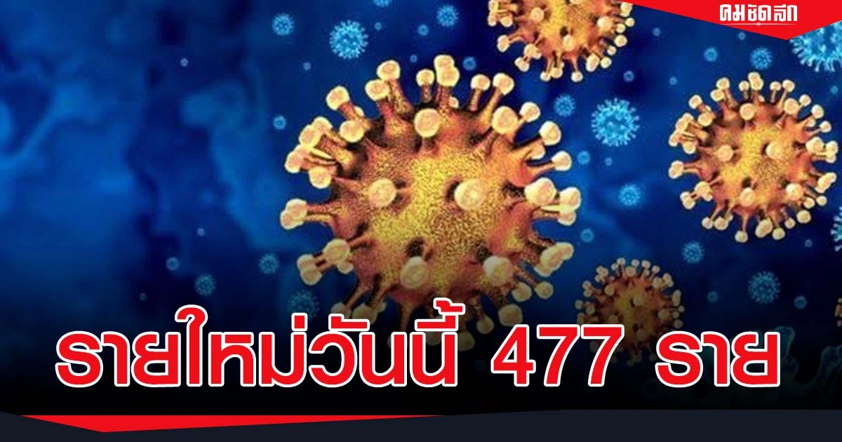 "โควิด" วันนี้รายใหม่ลดลงต่ำกว่าพันรายต่อเนื่อง พบ 477 ราย ดับ 12 ราย | คมชัดลึก