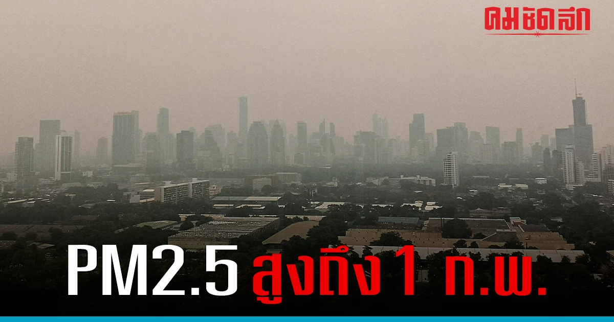 คนกรุงเผชิญฝุ่น "PM2.5" ยาวถึง 1 ก.พ. 66 ตั้งคลินิกดูแลป่วยเพราะฝุ่นพิษเพิ่ม | คมชัดลึก