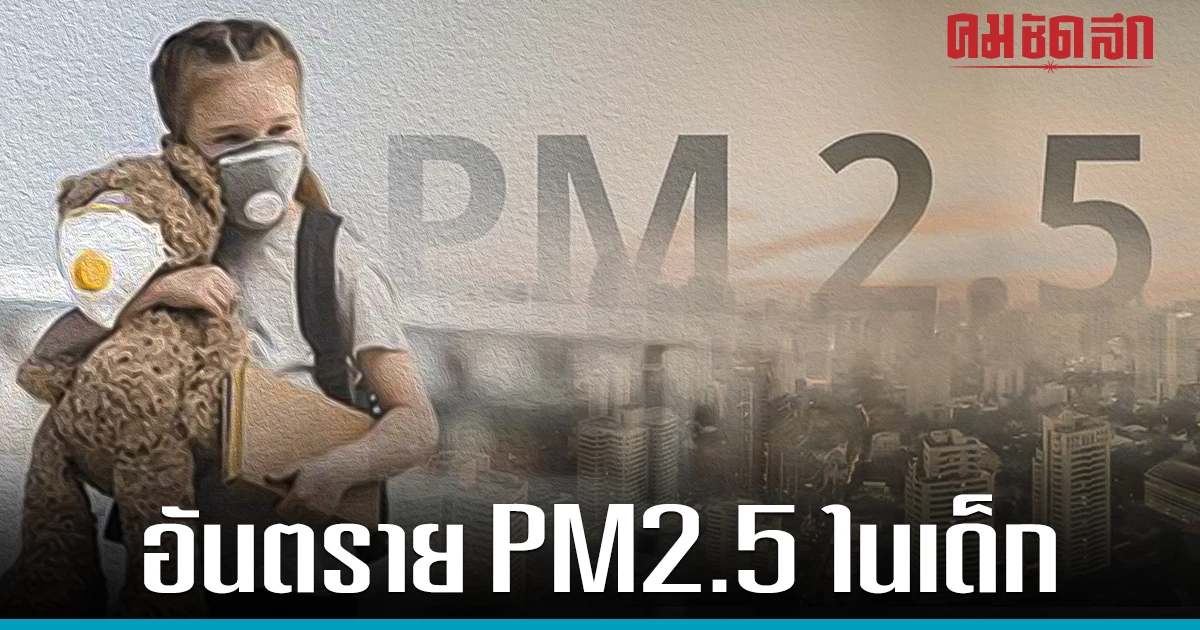 อันตราย! 'PM2.5' ในเด็กเล็ก-ทารกในครรภ์ ทำลายสมอง สะสมเสี่ยงมะเร็งปอด
