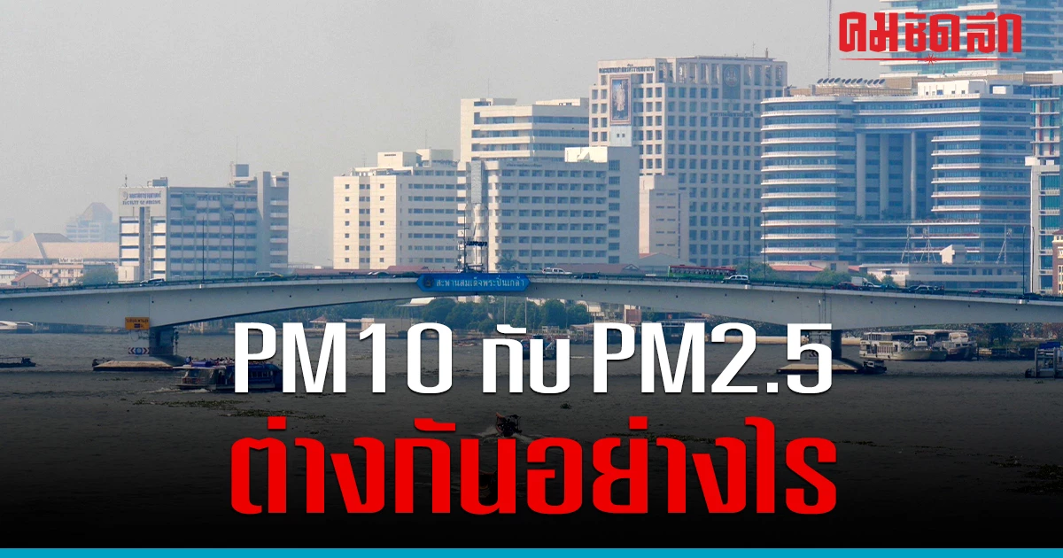 เปิดความต่าง 'PM10' - 'PM2.5' แตกต่างกันอย่างไร อันตรายและกระทบสุขภาพยังไง | คมชัดลึก