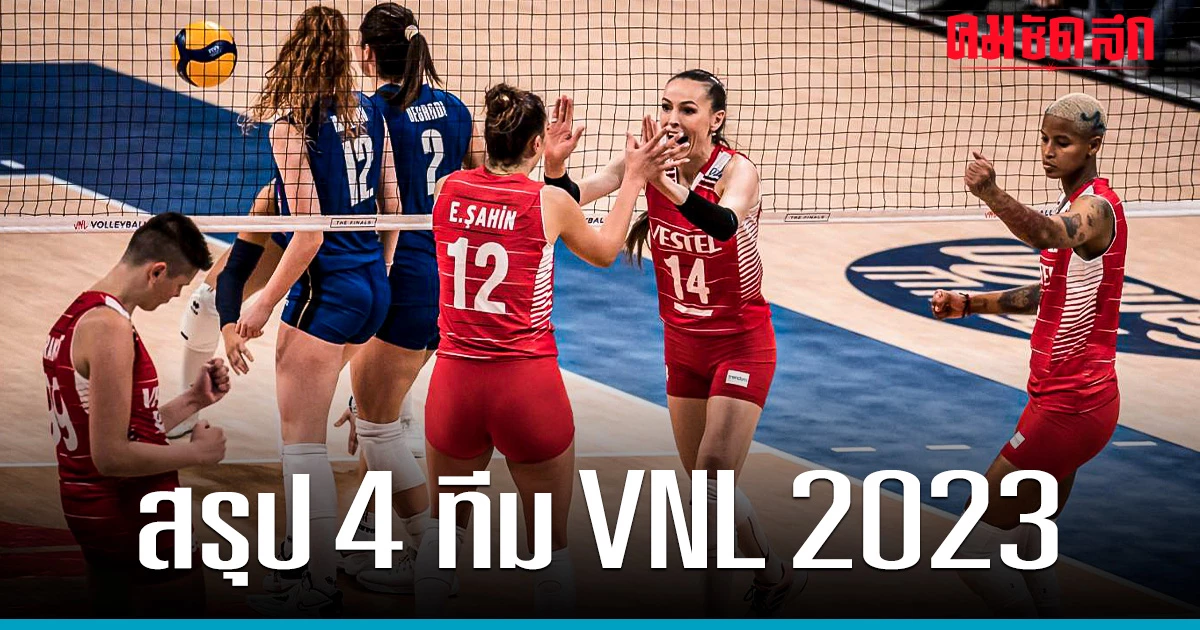 สรุป 4 ทีม 'วอลเลย์บอลหญิง' รอบรองฯ ศึก VNL 2023 เช็กทีมไหนเจอกัน ได้ที่นี่ | คมชัดลึก
