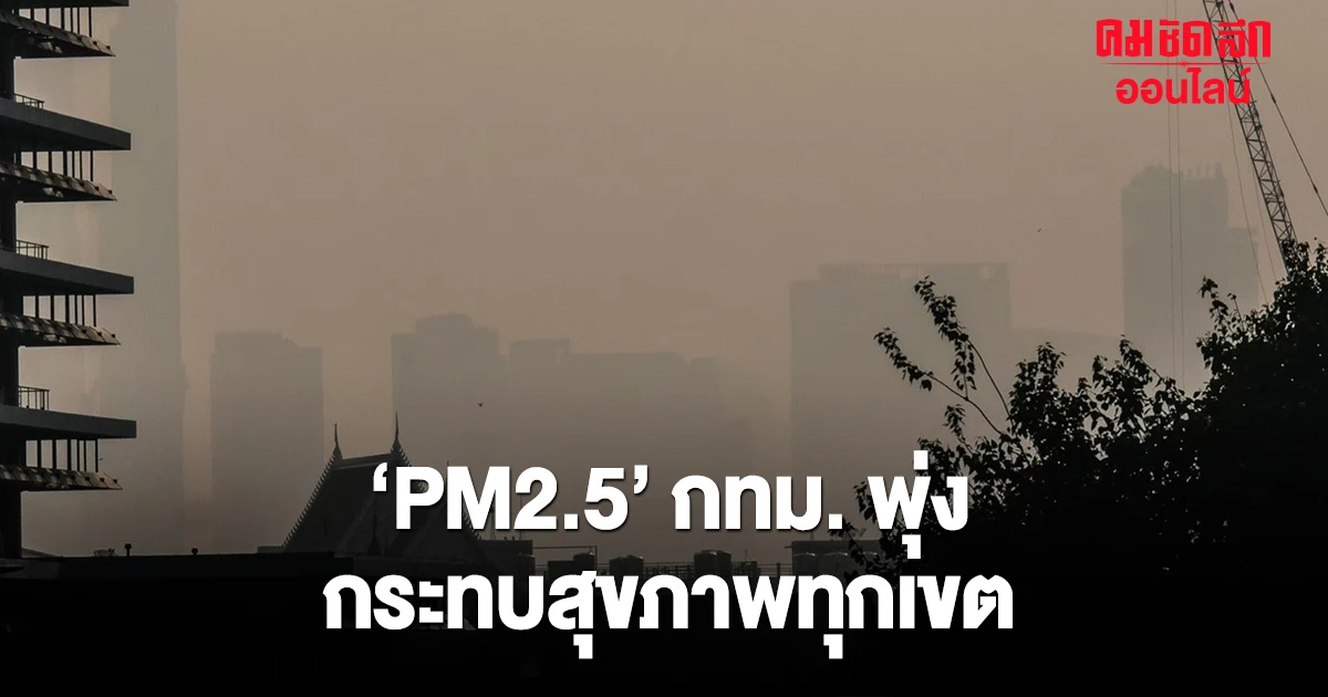 ฝุ่น "PM2.5" กทม. พุ่ง กระทบสุขภาพทุกเขต เปิด 3 สาเหตุ "กลิ่นไหม้" ค่าฝุ่นเพิ่ม | คมชัดลึก